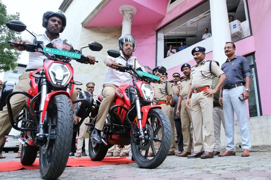Kochi Traffic police inducts electric bikes into its fleet