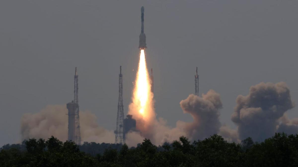 GSLV-F12 carrying navigation satellite NVS-01 lifts-off from Sriharikota
