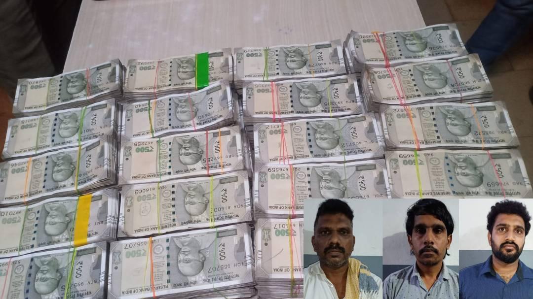 Cops seize Rs 50 lakh hawala money in Perinthalmanna, three held