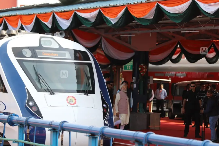 PM Modi flags off Chennai-Coimbatore Vande Bharat Express