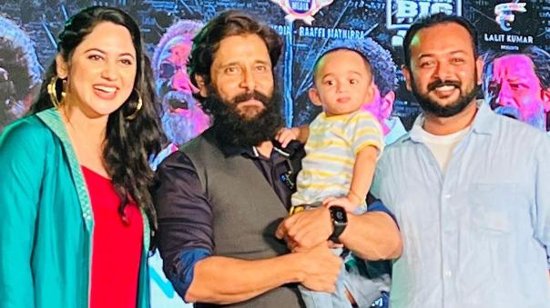 Chiyaan Vikram's pics with actress Miya and family go viral