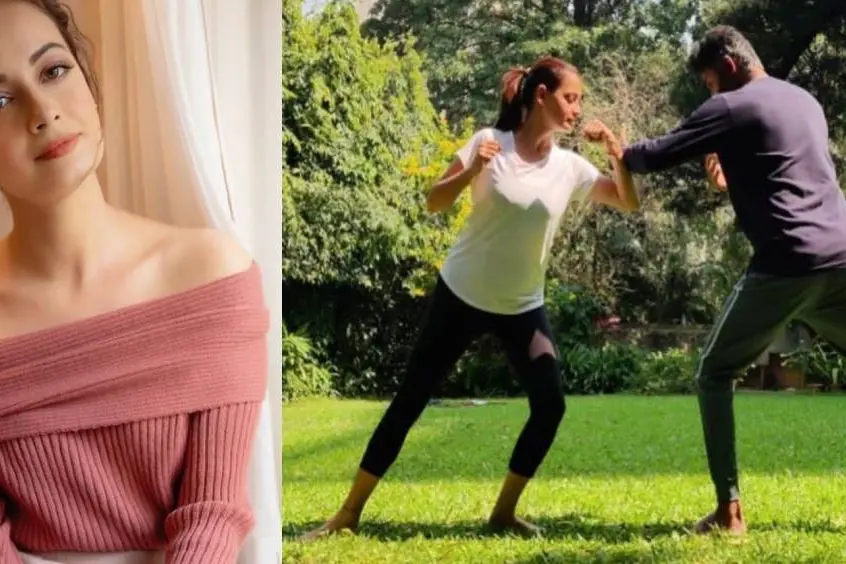 Bollywood star Dia Mirza starts learning Kalaripayattu | Mathrubhumi ...