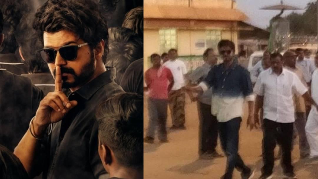 Vijay back at shooting location after IT raid; gets rousing welcome ...