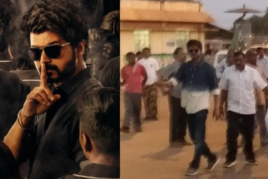 Vijay back at shooting location after IT raid; gets rousing welcome ...