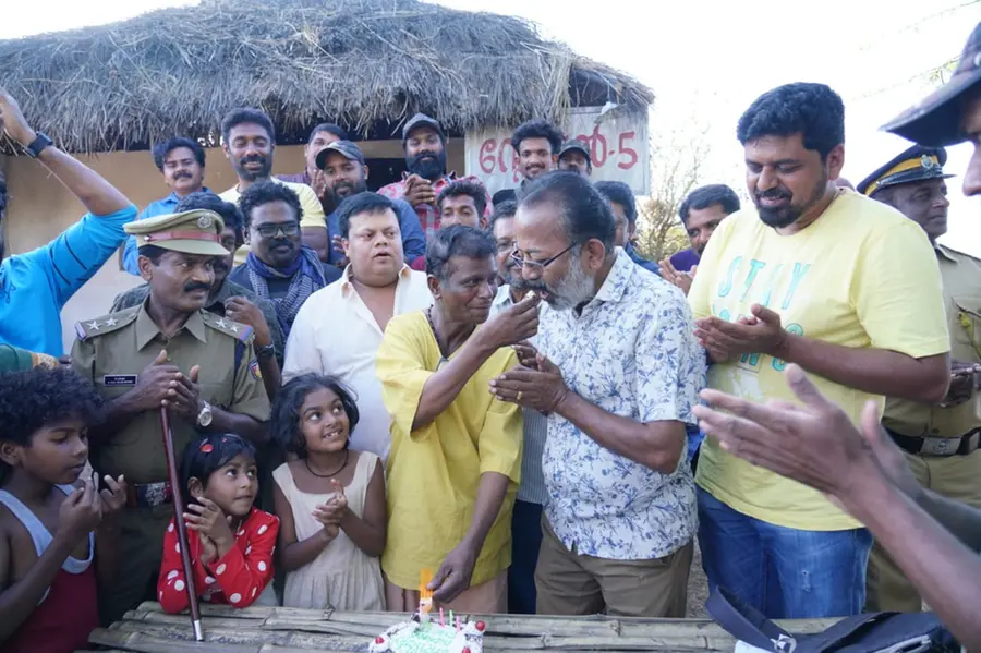 Actor Indrans celebrates 64th birthday at ‘Station-5’ set, see pics