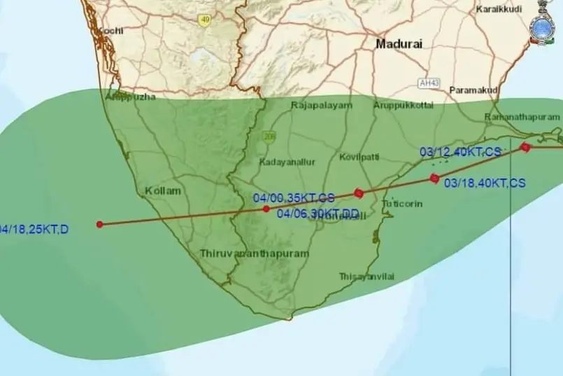 Cyclone Burevi to change into deep depression when it enters Kerala