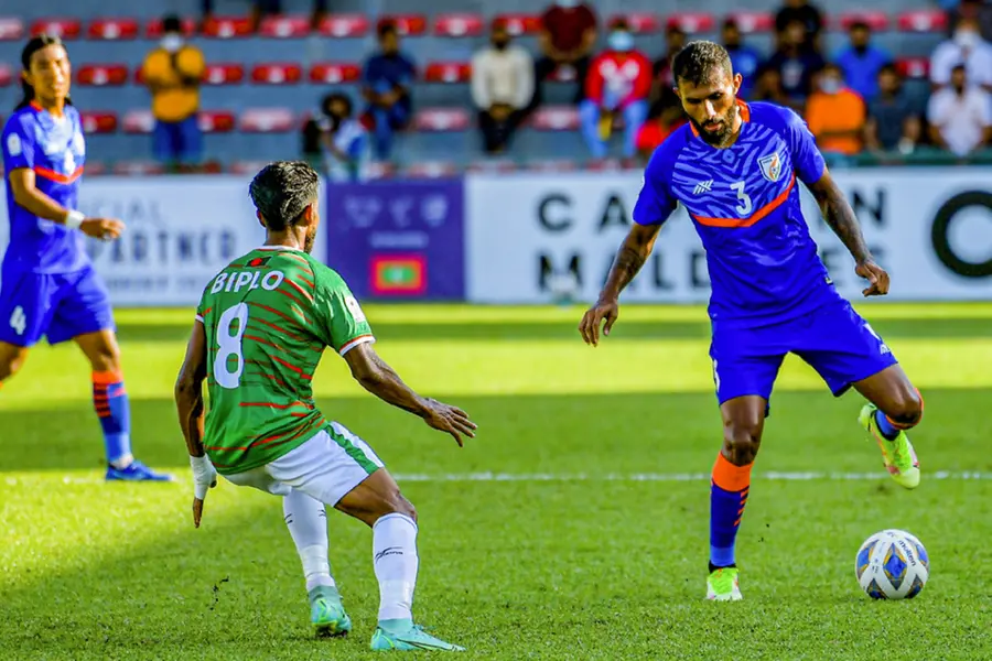 SAAF Cup: 10-man Bangladesh hold India 1-1 despite Chhetri's 76th ...