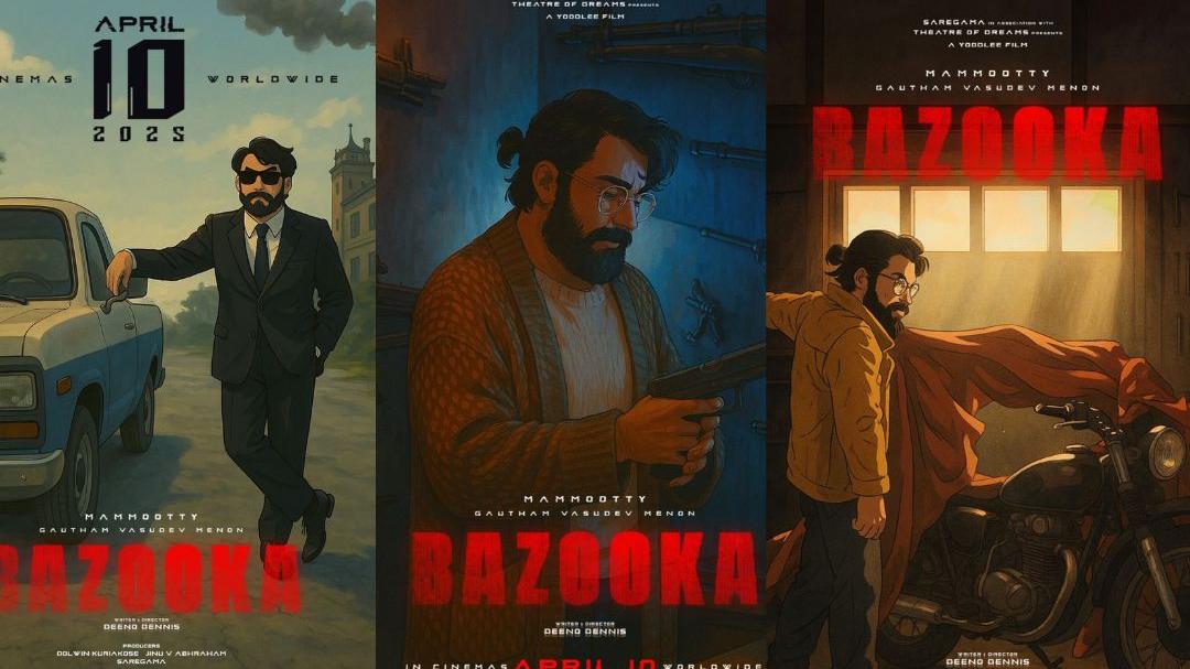 Mammootty joins the viral Ghibli trend: 'Bazooka' poster gets a ...