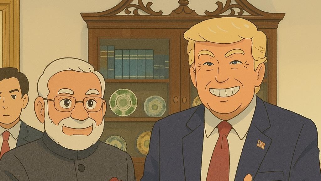 PM Modi goes Ghibli; His 'storyline' breaks the internet | see PHOTOS