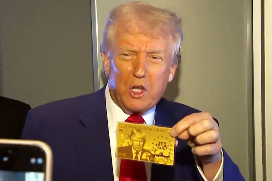 Donald Trump shows new Gold Card, says he is the 'first buyer' | WATCH ...