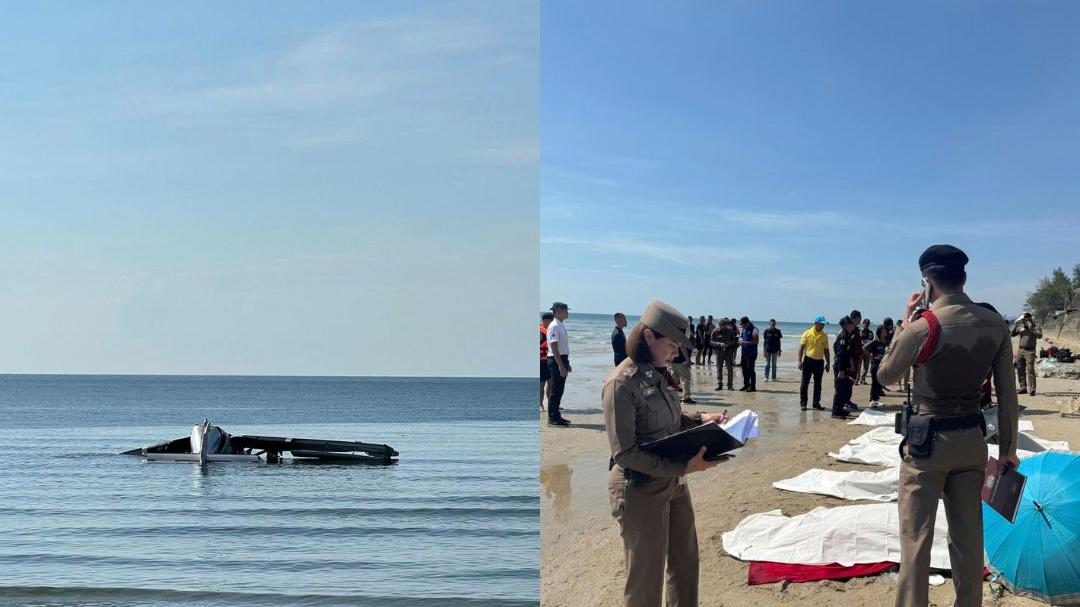 Five dead as Thailand police plane crashes into sea near popular beach ...