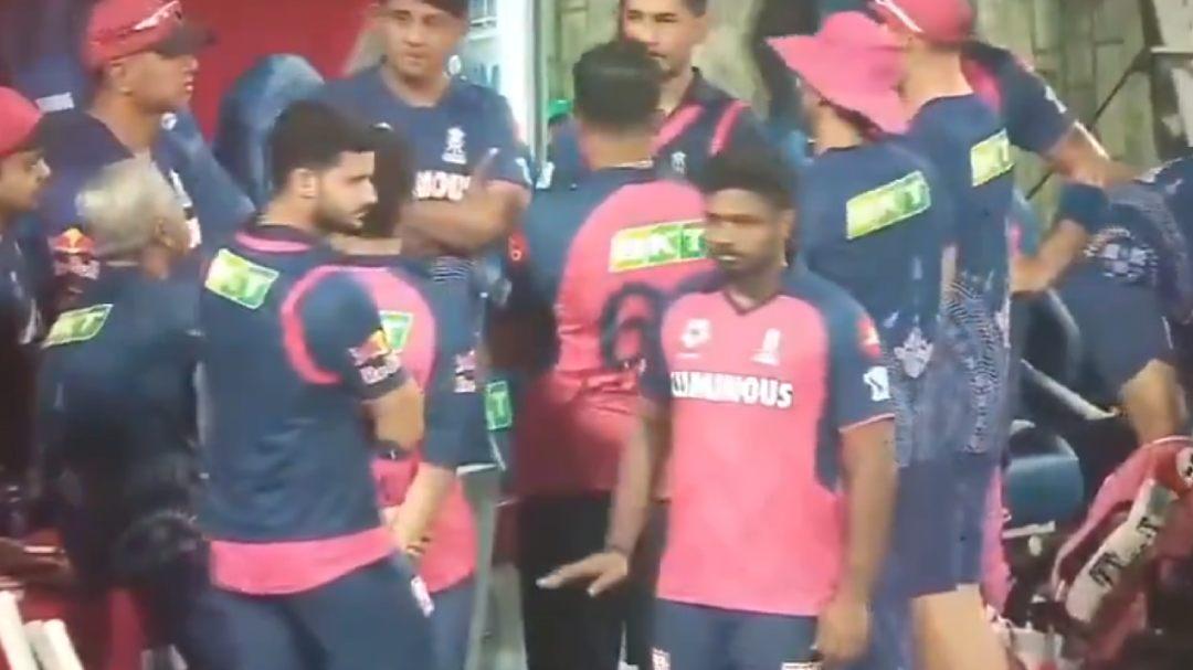 Rift in RR camp? Sanju and Dravid not on the same page? Viral video ...
