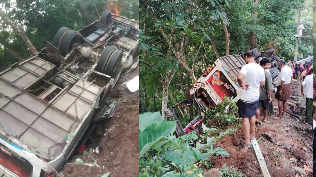 One dead as bus carrying Ayyappa devotees overturns on Erumeli ...