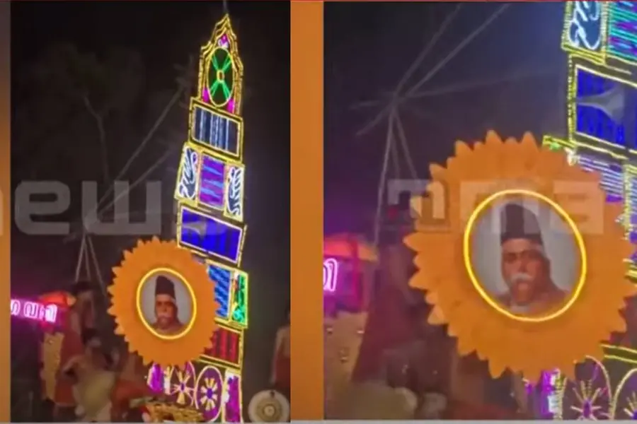 Portrait of RSS founder at Kollam temple festival sparks fresh row amid ...