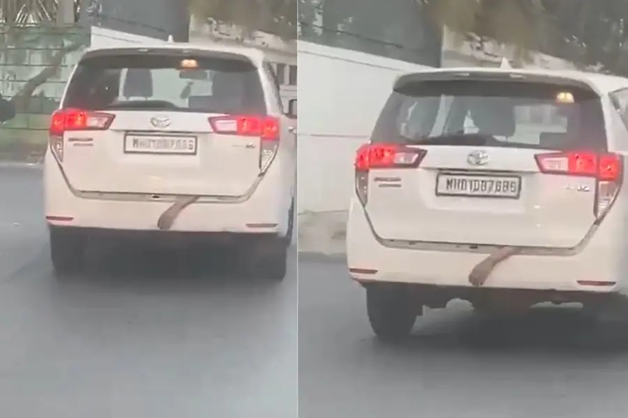 ‘Dead body in boot?’: Hand hanging from car sparks panic in Navi Mumbai ...