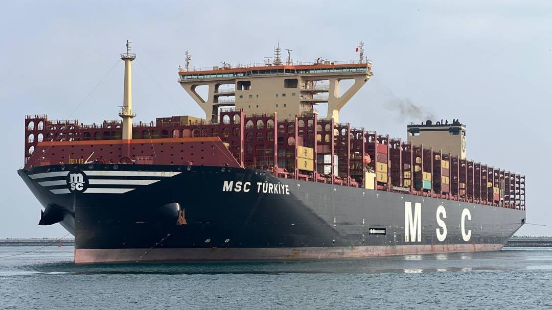 A historic first: MSC Turkiye, one of world’s largest cargo ships ...