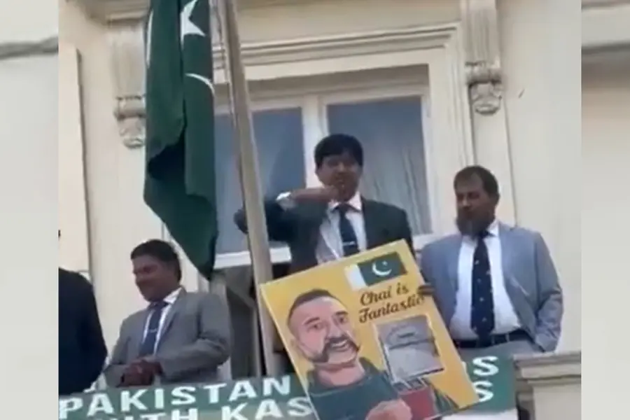 Throat-slit gesture with Abhinandan's poster: Pak Embassy's response to ...