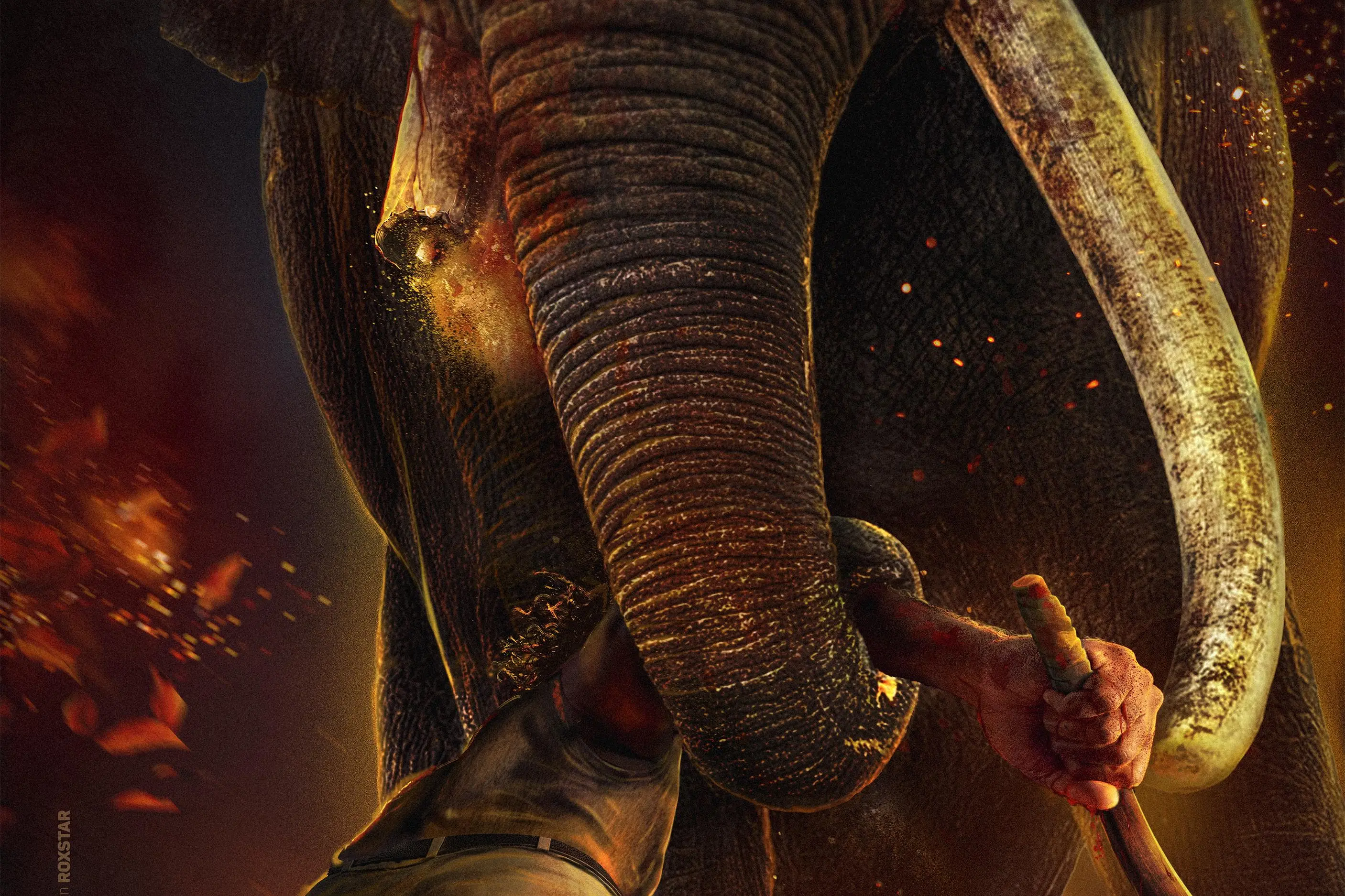 Face-off between man and elephant: Pepe wields a tusk in new poster of ...