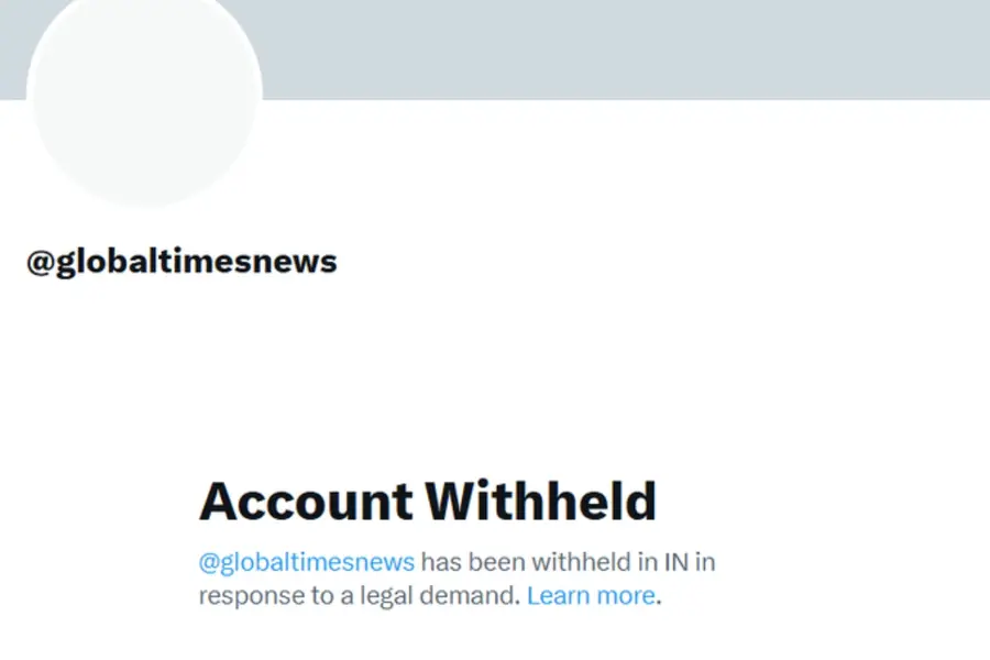 Chinese state media ‘Global Times’ blocked on X in India