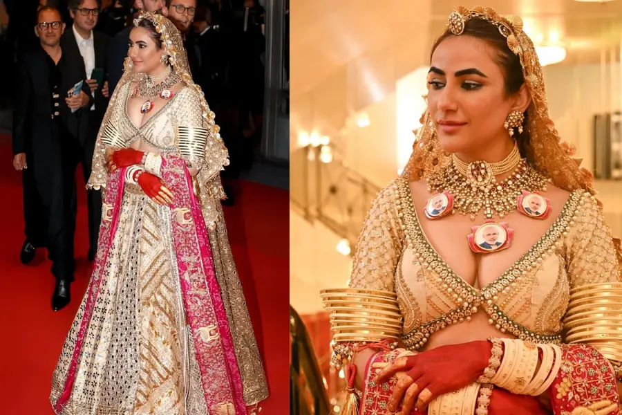PM Modi at Cannes? Ruchi Gujjar's politically charged jewellery makes bold statement at film ...
