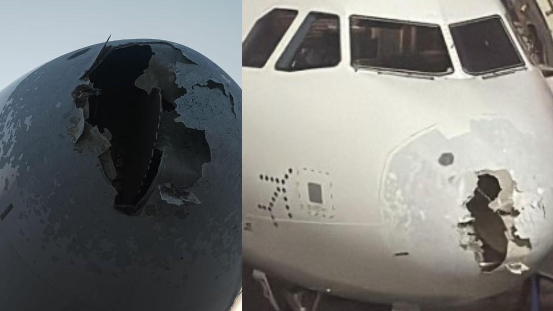 IndiGo flight hit by sudden hailstorm en route to Srinagar; lands ...