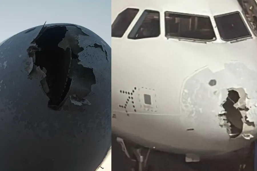 IndiGo flight hit by sudden hailstorm en route to Srinagar; lands ...