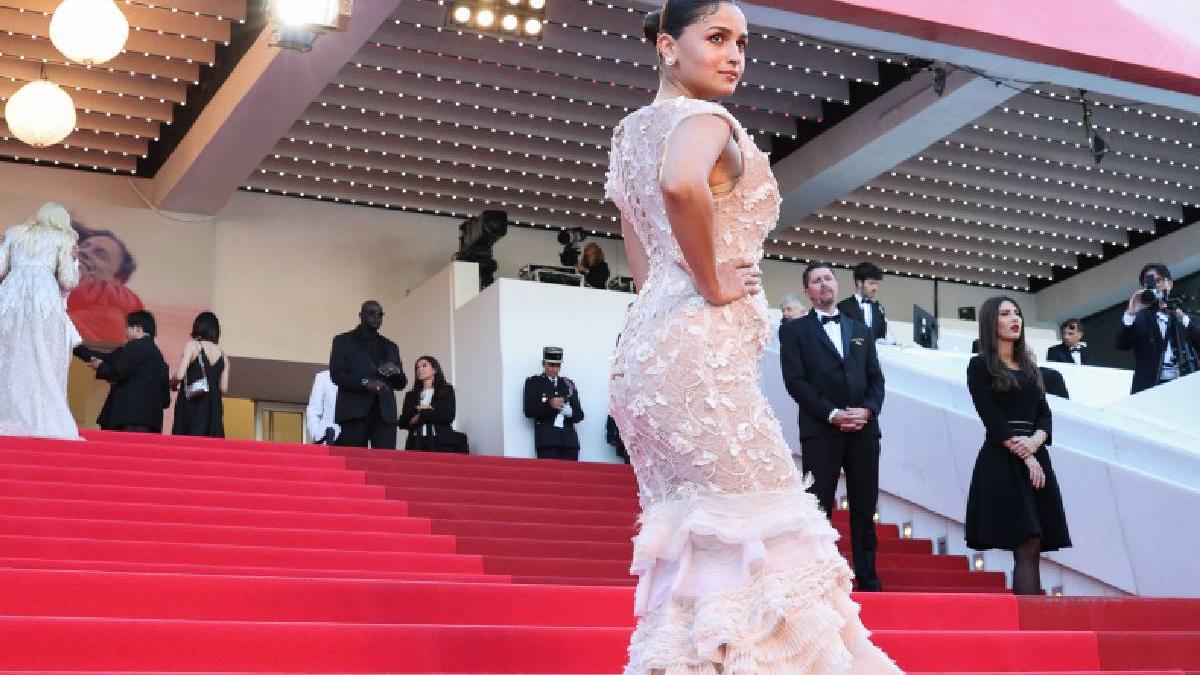 Alia Bhatt dazzles in Schiaparelli cream gown at Cannes