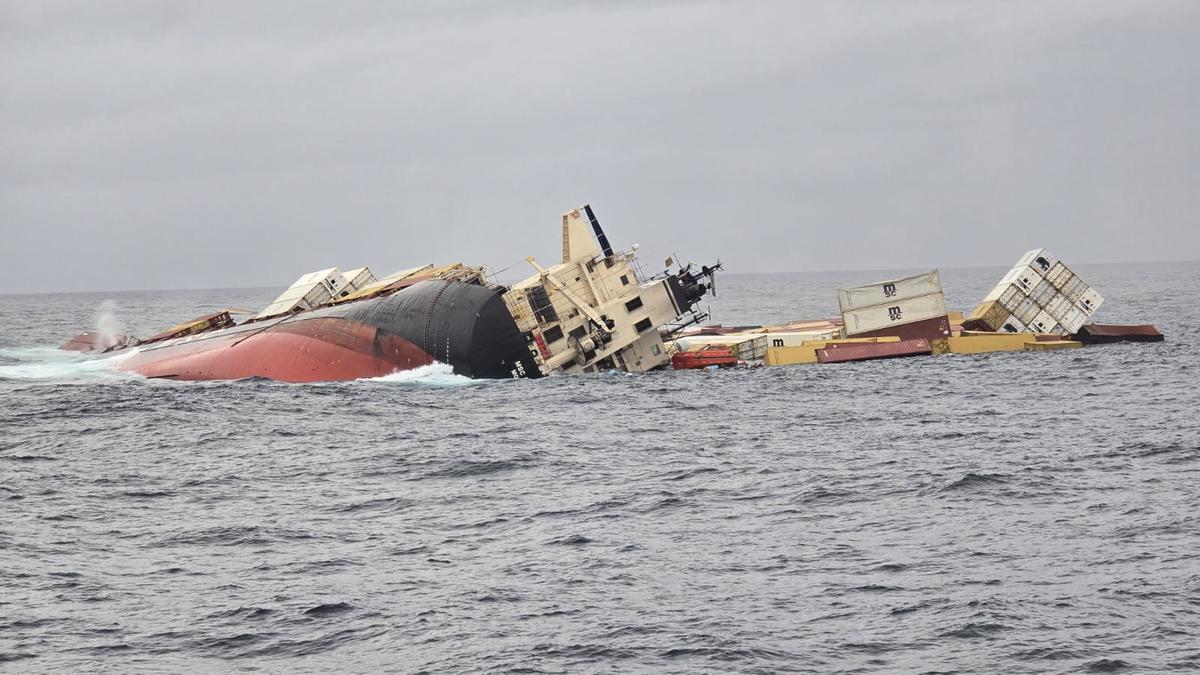 Container ship MSC ELSA 3 capsizes after flooding; 640 containers ...