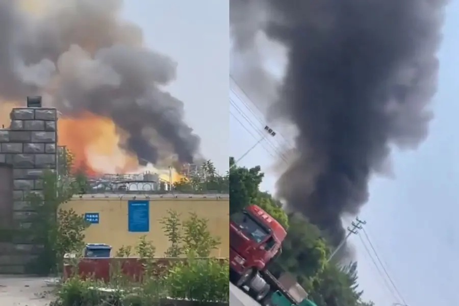 Large blast hits chemical plant in China, no information on casualties ...