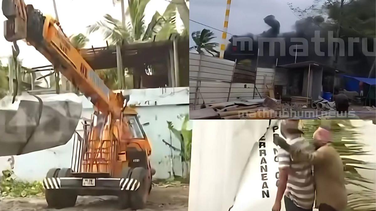 MSC Elsa shipwreck: Fire breaks out in containers washed ashore in Kollam during removal work