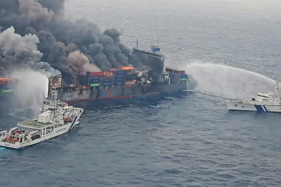 Cargo ship fire: China thanks Indian Navy, Mumbai Coast Guard for swift ...