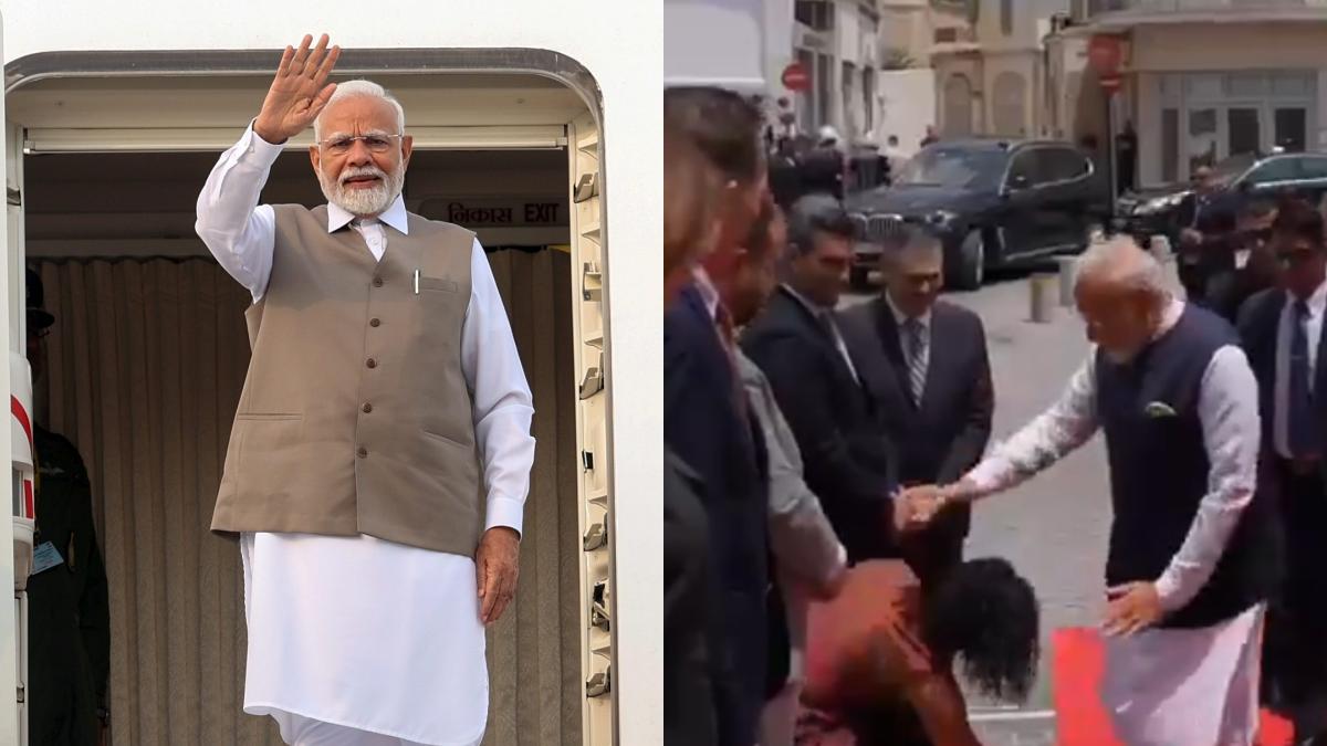 Cyprus leader bows to PM Modi, touches his feet in rare gesture of ...
