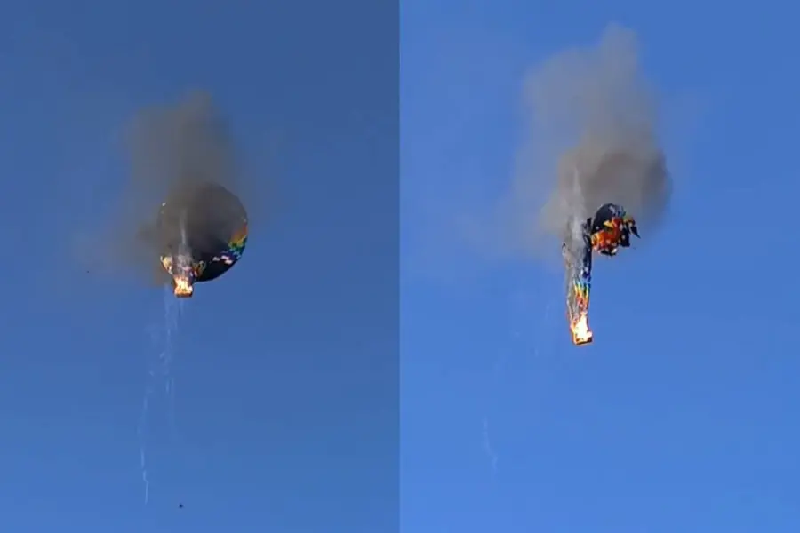 8 dead, 13 injured as hot-air balloon bursts into flames in Southern ...