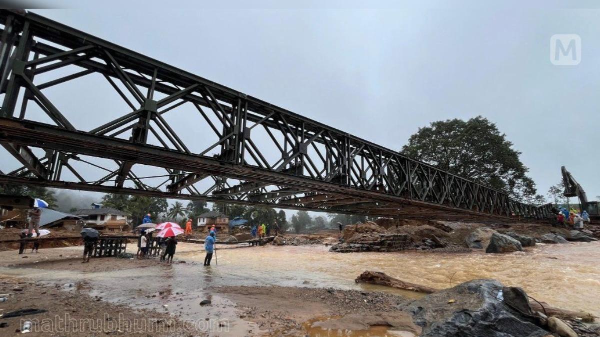 Bailey Bridge in Wayanad closed as cracks emerge in protective wall