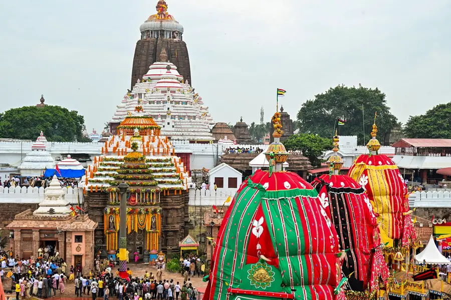 ‘Pahandi’ ritual begins at Puri Jagannath temple amid devotee fervour ...