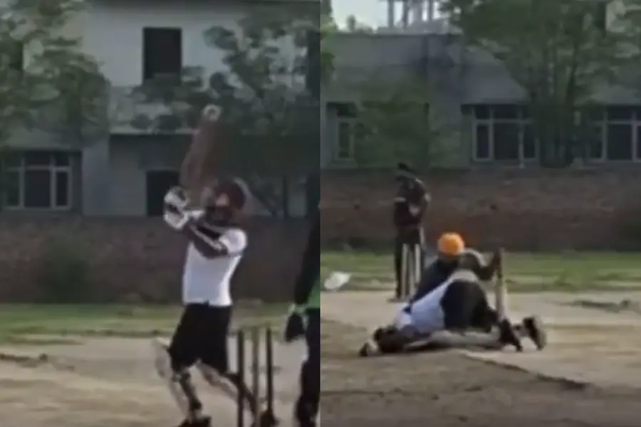 Caught on camera: Cricket player dies on field moments after hitting ...