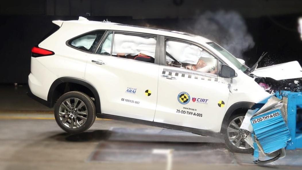 Toyota Innova Hycross scores 5 stars in Bharat NCAP crash test