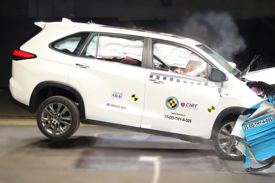 Toyota Innova Hycross scores 5 stars in Bharat NCAP crash test