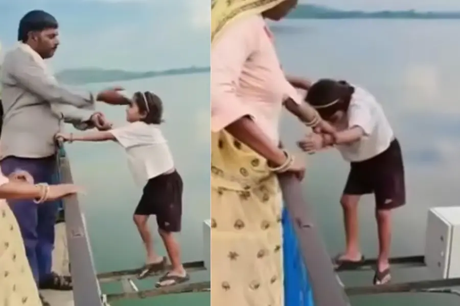 What kind of parents are these? Viral video from Bharatpur dam sparks ...