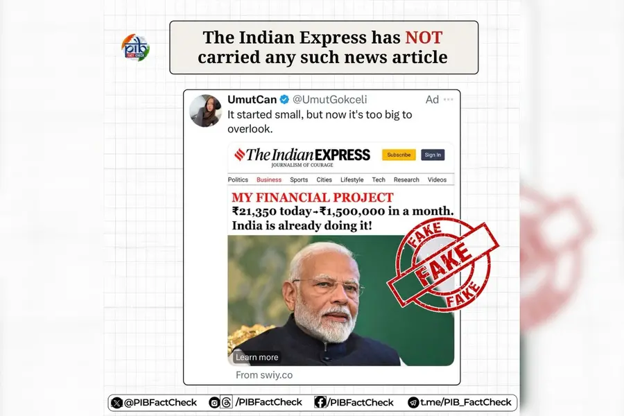 PM Modi’s investment ad promising ₹1.5 Lakh return is fake, says PIB ...