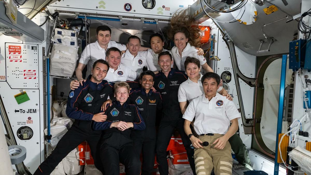 Axiom-4 crew conducts final space research ahead of ISS departure on ...