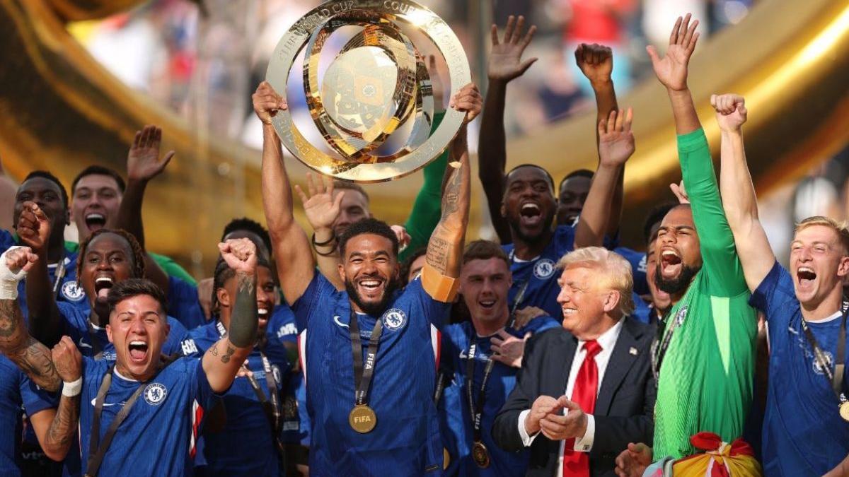 Cole Palmer 'surprised' by Trump at Chelsea's Club World Cup trophy ...