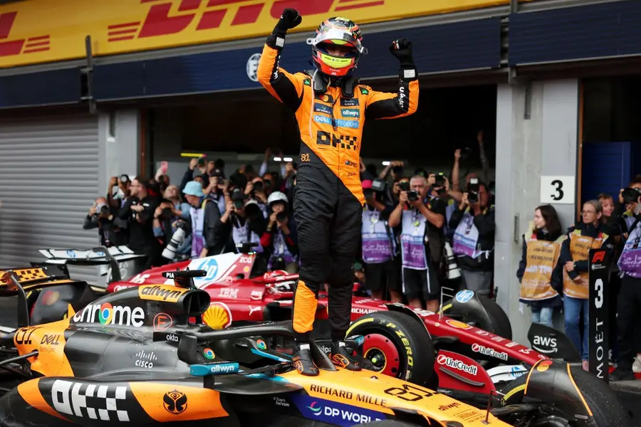 Oscar Piastri wins thrilling wet-dry Belgian Grand Prix; McLaren ...