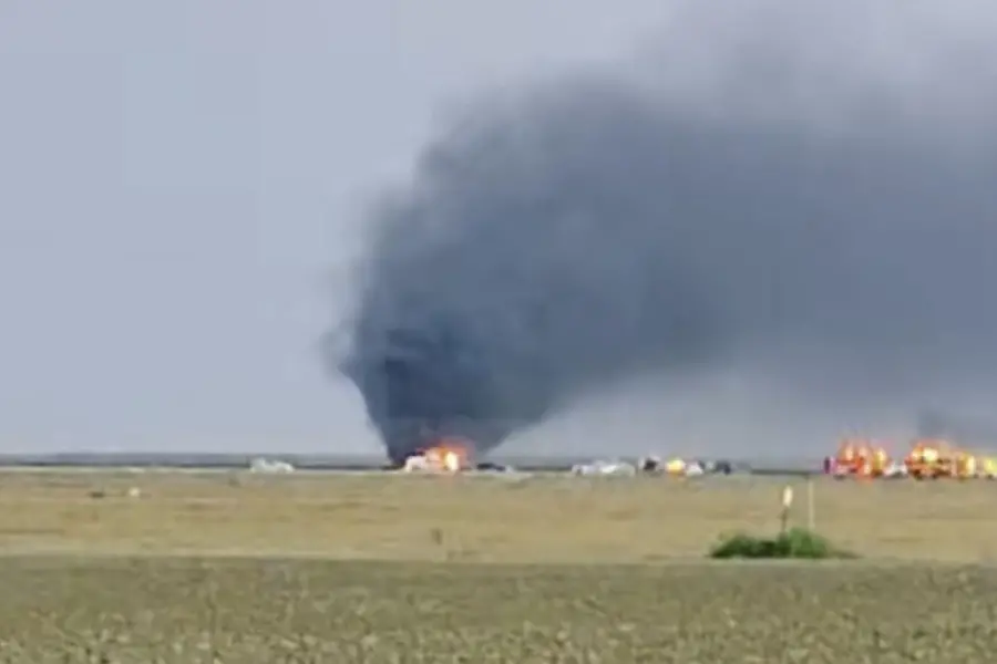 US Navy F-35 fighter jet crashes in California; Pilot ejects safely | VIDEO