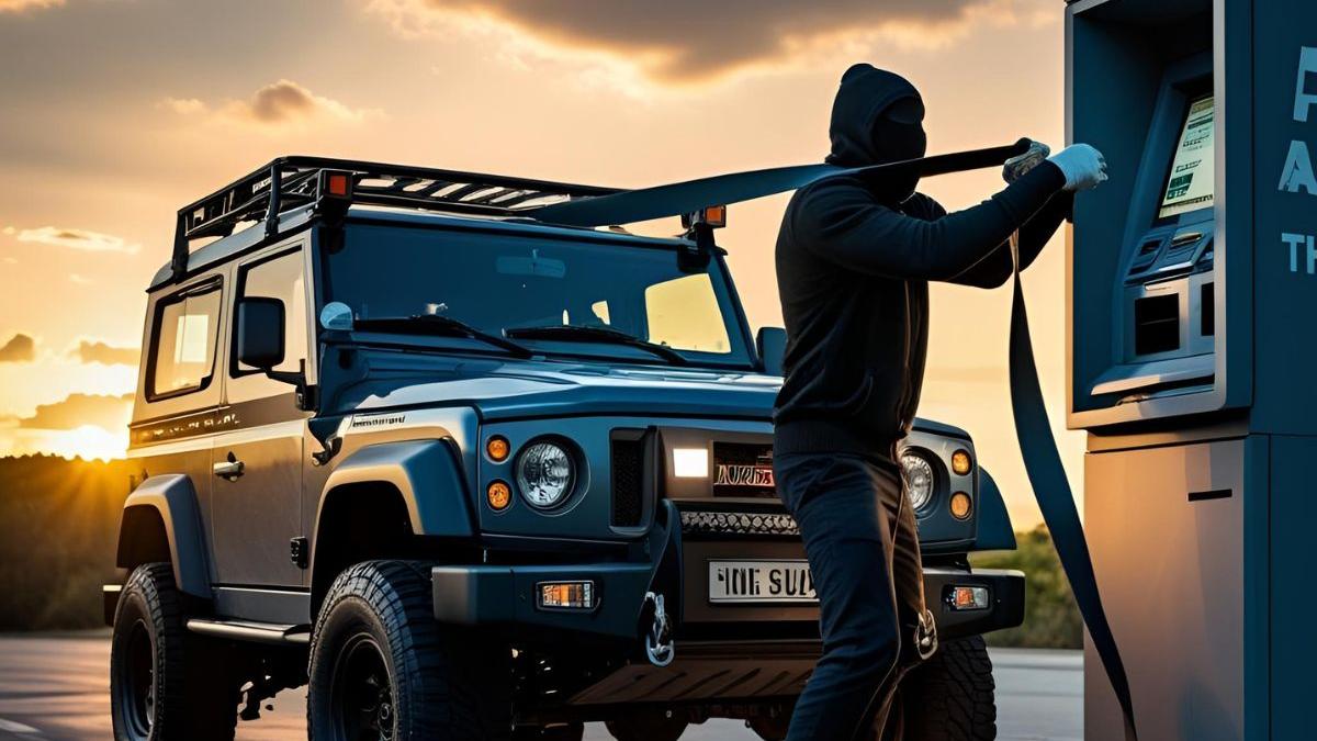 ATM heist foiled in Maharashtra: Thieves try to drag machine with Thar ...