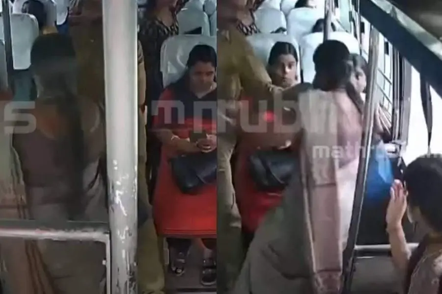 CCTV visuals show fatal fall of 74-year-old woman in Thrissur; dies ...