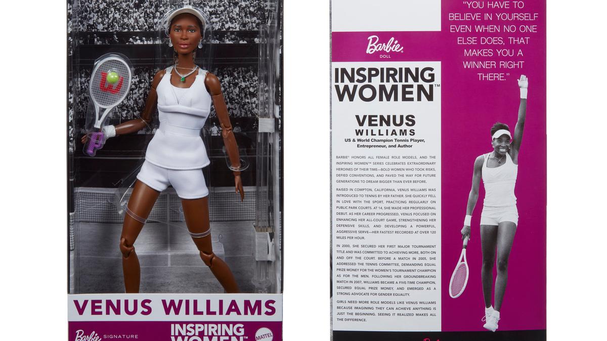Venus Williams honoured with new barbie doll in 'Inspiring Women ...