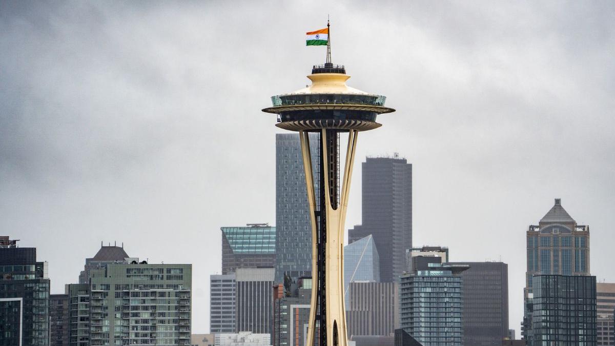 Historic first: Indian flag raised at 605-ft tall Space Needle in Seattle