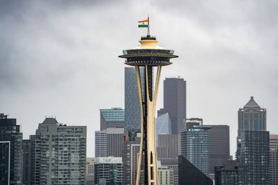 Historic first: Indian flag raised at 605-ft tall Space Needle in Seattle
