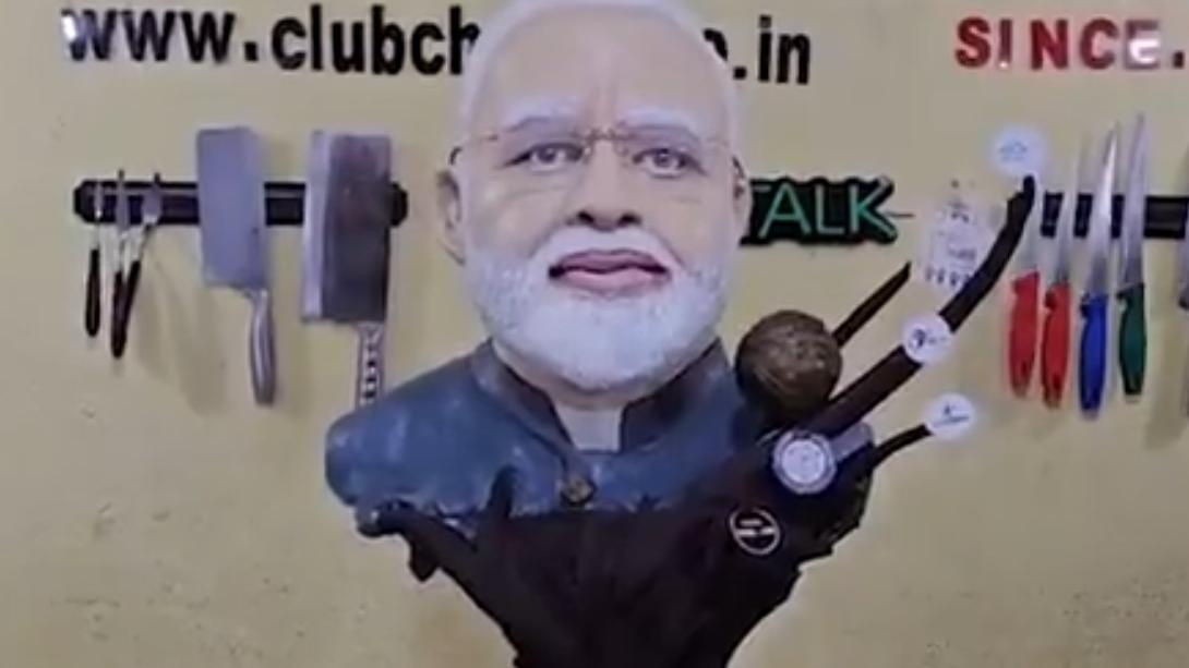 Sweet tribute: Bhubaneswar club crafts 70-kg chocolate bust of PM Modi ...